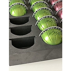Coffee Pod Storage Tray, Organizer Compatible with Nespresso Vertuoline For Drawer or Countertop 40 Vertuo Capsule Capacity