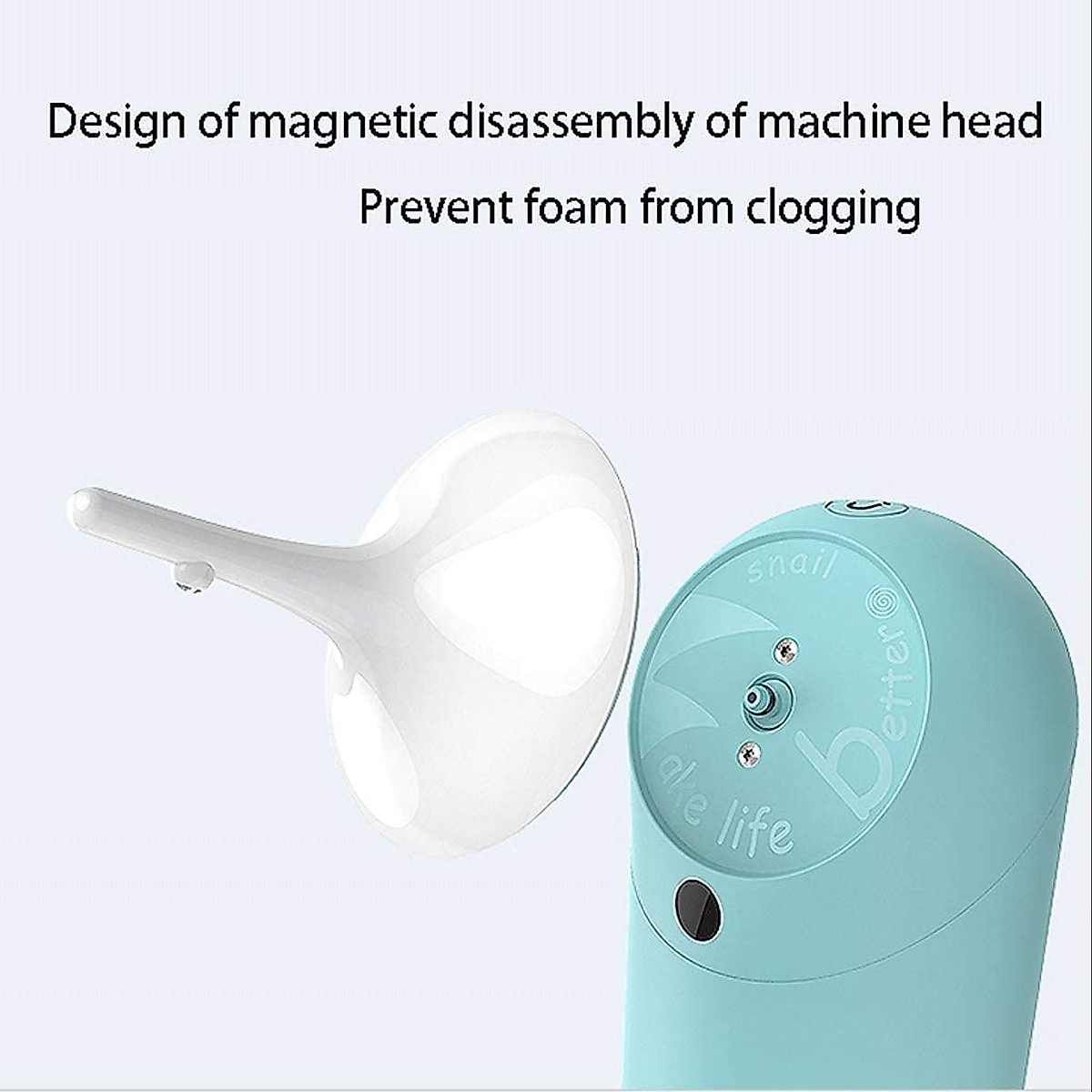 Bottles Soap Dispensers 300lm 10oz Electric Automatic Foaming Shower Dispenser, Touchless Battery Operated Adjustable Holder