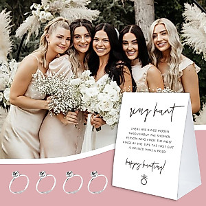 Bridal Shower Ring Game, Ring Hunt Bridal Shower Game 30 fake rings, bridal shower decorations, wedding games, bachelorette party games for guests - RH12