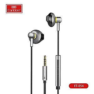 Wired Headphone Metal Earbuds by Amasing Noise Cancelling Stereo Heave Bass Earphones with Micphone Mic，in Ear Headphones Design for iPhone 5 6 Pink Samsung M9