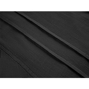 Maiyifu-GJ Men's Short Sleeve Cotton Linen Shirts Lightweight Summer Button Down Shirt Holiday Beach T Shirt with Pocket (Black,3X-Large)