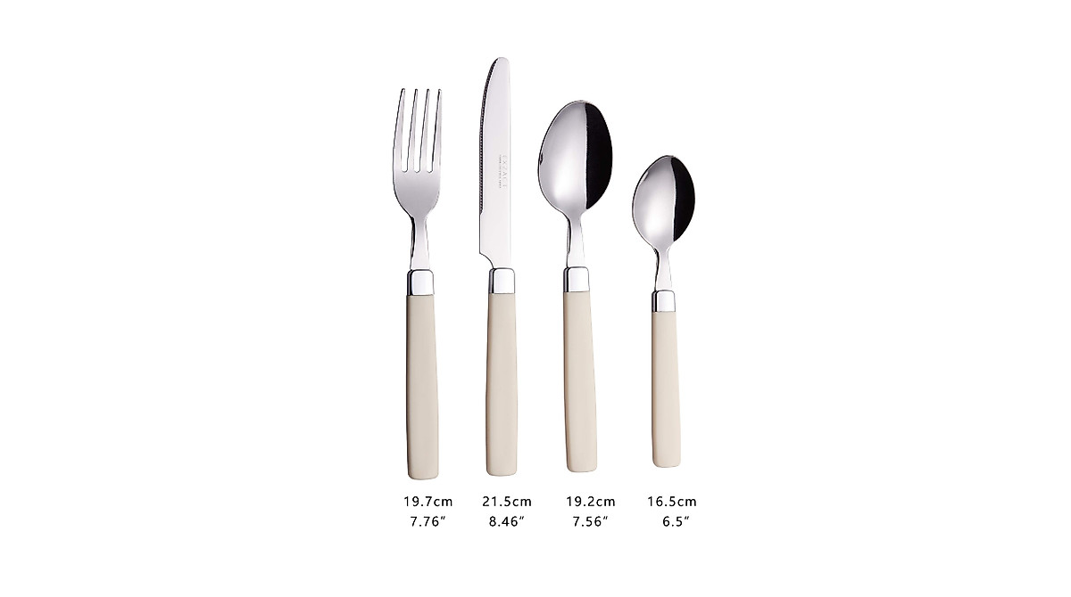 Colorful 16pcs Stainless Steel Cutlery Set by EXZACT