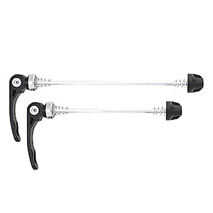 Dilwe 2pcs Bike Skewers, Alloy Quick Release Skewer Set Bike Replacement Repair Parts Accessory for Road Bike Bike