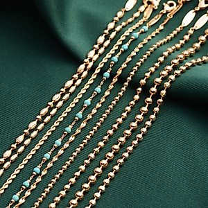 Bar Chain Anklet,14K Gold Plated Handmade Cute Dainty Anklet for Women