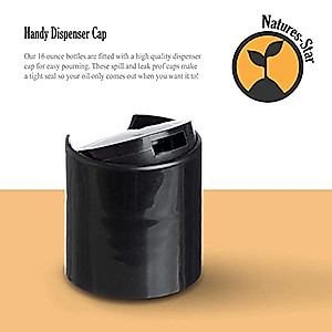 Natures-Star 16oz - Bulk Size Peppermint Essential Oil (16 Ounce Total) - Therapeutic Grade Essential Oil - Therapeutic Grade Peppermint Oil for Diffuser - Mint Essential Oil for Candle Making