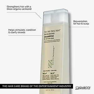 Giovanni Hair Care Products Shampoo Tea Tree Triple Treat, 2 Fluid Ounce