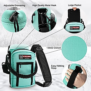 NATURE PIONEOR Insulated Water Bottles with Straw - 24/32/40 oz Stainless Steel Vacuum Water Bottle with Holder/Carrier/Sleeve - Reusable 18/8 Food Grade Thermos Water Jug