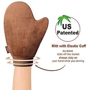 Sanfery Self Tanner Mitt Applicator - US Patent Self Tanning Mitt, Sunless Tanning Glove, Fake Tan Mitt