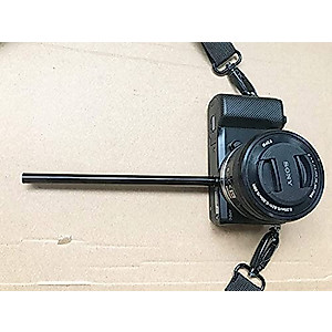 Metal Extension Rod Tripod Extension Tube Lightweight Pole Extender Accessory - with 1/4"-20 Female Threaded and 1/4"-20 Male Threaded for Tripod Stabilizer for Gopro DSLR & SLR Cameras