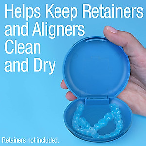 IMPRESA 3-Pack Retainer Case Set Intended for Invisalign Teeth Aligner – Slim, Portable Aligner Case Design for Secure & Easy Access – Slim Retainer Holder