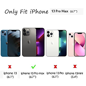 MINSCOSE Compatible with iPhone 13 Pro Max Case,Cute Neon Bright Color with Bling Glitter Diamond Camera Protector, Clear Crystal Phone Case for Women Girls-Dark Purple