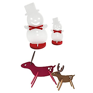 BESTOYARD 4pcs Christmas Felt Ornaments Mini Reindeer Model Christmas Tabletop Sign Christmas Felt Decor Holiday Centerpiece dseer Figurine sttue Desktop Mini Snowman Collection Elk