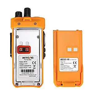 Retevis RT29 Walkie-Talkies Long Range for Adults, Strong Penetration Two Way Radios with 3200mAh Rechargeable, Professional 2 Way Radios Long Range for Hunting(3 Pack)