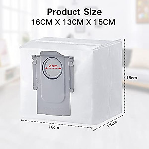 Home Times 14PCS Dust Bag and Mop Pads for Roborock Q7+/Q7Max+/Q7 MaxV Vacuum Docking