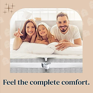 FeelAtHome Twin to King Bed Converter Kit - Bed Bridge - Twin Bed Connector King Maker - Twin & Twin XL Bed Connector to King - Twin Bed Mattress Connector Bridge - King Bed Conversion Kit (8" Class)