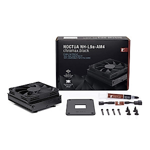 Noctua NH-L9a-AM4 chromax.Black, Premium Low-Profile CPU Cooler for AMD AM4 + NA-FD1 Fan Duct Kit