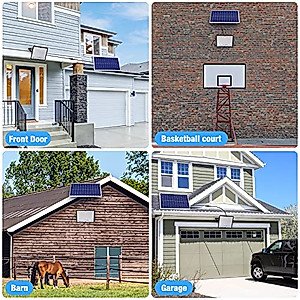 300W Solar Flood Lights Outdoor Dusk to Dawn, 30000 LM Solar Lights Outdoor Waterproof 16ft Cord Solar Powered Security Lighting Floodlight Remote Control for Shed Backyard Garden