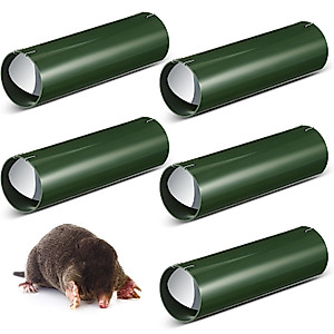 Qualirey 6 Pcs Mole Traps for Lawns Pocket Gopher Trap Catch and Release Live Mole Trap Tunnel Rodent and Gopher Trap Humane Mole Traps for Lawns, Easy to Use, Reusable for Eliminating Pests (Green)