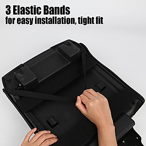 KMMOTORS F-150 Center Console Cover, Armrest Cushion, Interior Accessories for F-150 Car Gadget, Vegan Leather, Armrest Protector (2015~2020, Black)