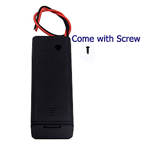 LampVPath (Pack of 5 Single AA Battery Holder with Switch and Cover, 1 AA Battery Holder with Cover and Switch, AA Battery Holder with Leads Wires