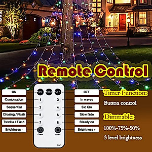 Christmas Lights Outdoor 405FT 1000 LED Long String Lights, Waterproof Plug in Twinkle Fairy Lights with Remote, 8 Modes Timer Dimmable for Xmas Tree Christmas Decorations Garden Party Warm White