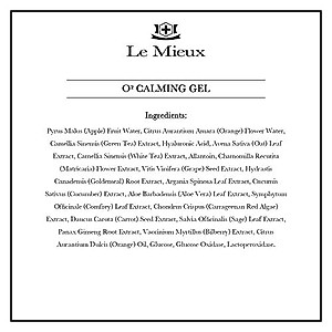 Le Mieux O2 Calming Gel - Conductive Facial Gel with Aloe - Soothe Mild Visible Irritation & Redness - Hydrating Hyaluronic Acid Gel for Microcurrent Devices - No Parabens or Sulfates (6 oz / 180 ml)