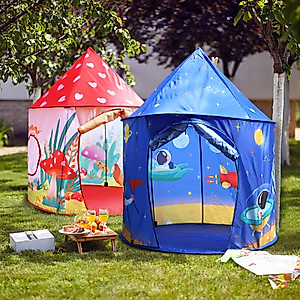 Spaceship Rocket Indoor Kids Play Tent for Boys and Girls (Rocket Ship)