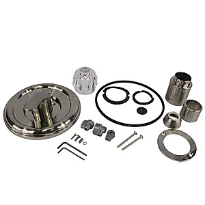 Danco 10004 Trim Kit, for Use with Delta Tub and Shower Faucets, Plastic, Brushed Nickel