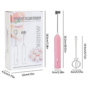 Milk Frother Hand-held Foam Maker Whisk Drink Mixer Mini Foamer For Lattes Cappuccinos Frappes Milk Hot Chocolate Milk Foam Maker For Coffee Electric Usb Rechargable