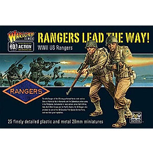 Bolt Action Rangers Lead The Way! US Rangers 1:56 WWII Military Wargaming Figures Plastic Model Kit