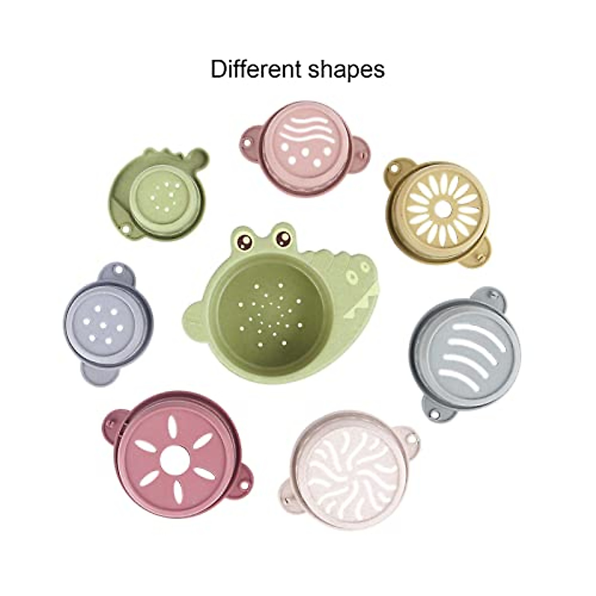 KUIDAMOS Stacking Cups, Early Educational Baby Building Cups Toys for Daily Playing