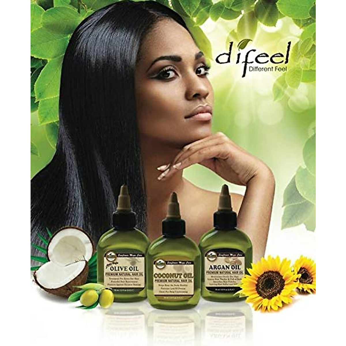 Difeel 99% Natural Premium Hair Oil - Biotin Oil Volumizing and Thickening 7.78 ounce