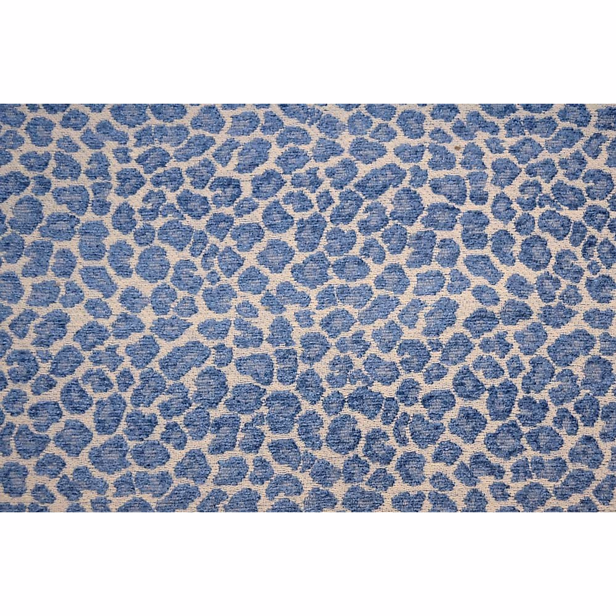 Blue Chenille Cheetah Upholstery Spots Azure P Kaufmann Golding Fabric
