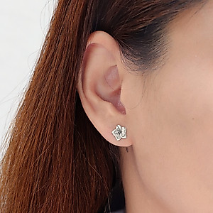 Boma Jewelry Sterling Silver Flower Stud Earrings