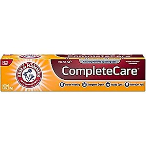 ARM & HAMMER Complete Care Fluoride Anticavity Toothpaste, Fresh Mint 6 oz (Pack of 4)