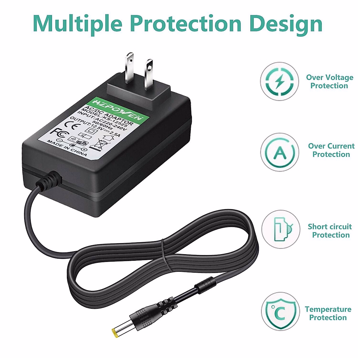 New AC Adapter for Elmo TT-12 TT-12ID TT12 TT12ID TT-02 9419 TT-02s Projector Interactive Document Camera #1331 P/N : Elmo 5ZA0000104C Power Supply Cord Cable PS Wall Home Battery Charger 12V