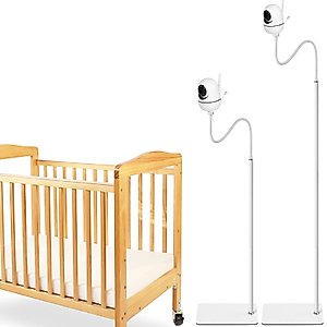 iTODOS Baby Monitor Floor Stand Holder Compatible with HelloBaby HB6550/HB65/HB6558/HB66/HB248,ANMEATE SM935E/SM650,Bonoch,ChildsFarm,iFamily Baby Monitor,Keep Baby Away from Touching,More Safety