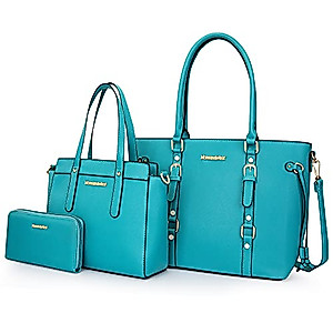 Montana West 3PCS Purses for Women Tote Bag and Wallet Set Shoulder Satchel Crossbody Bags Leather Handbag for Gift Travel Casual Work MWC3-C032WTQ