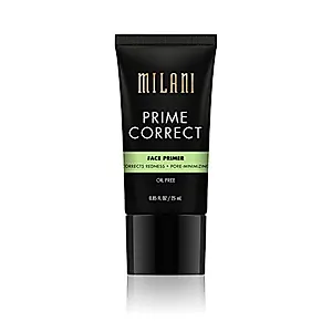 Milani Prime Correct Face Primer - Corrects Redness + Pore-Minimizing (0.85 Fl. Oz.) Vegan, Cruelty-Free Face Makeup Primer to Color Correct Skin & Reduce Appearance of Pores