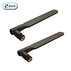 TECHTOO LTE Antenna 3G 4G Wide Band 5dbi 700-2600Mhz Omni Directional GSM WiFi Antenna with RP SMA Connector Compatible with Hotspot Router Spypoint Stealth Cam Tactacam Cuddeback Camera