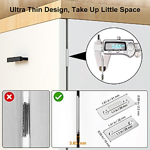 Cabinet Magnetic Catch Jiayi 4 Pack Ultra Thin Cabinet Door Magnetic Catch for Drawer Magnets Adhesive Cabinet Latch Magnetic Closures for Kitchen Closet Door Closing Magnetic Door Catch Closer