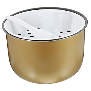 OUNONA Rice Cooker Liner Inside Pot Pressure Cooker Inner Pot Non-stick Rice Cooker Pot Stainless Steel Cookware Nonstick Rice Cooker Aluminum Alloy Household Cooking Pot