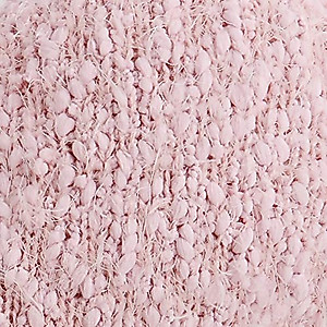 DEMDACO Pale Pink Soft Heart Shaped 10 x 11 inch Plush Polyester Decorative Throw Giving Pillow