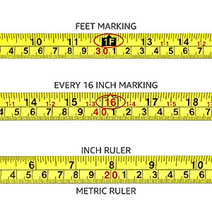 Amazon Basics Tape Measure - 16 Feet, Pink