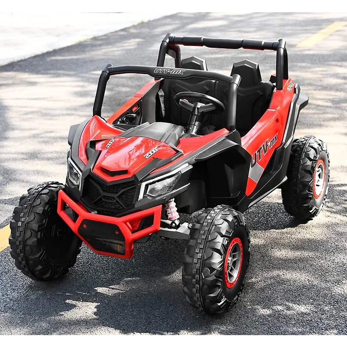 Next Generation 4X4 Upgraded Kids Ride ON CAR Power Wheel Quad Buggy UTV MX Side by Side RZR ATV 24V XL Rubber Tiers