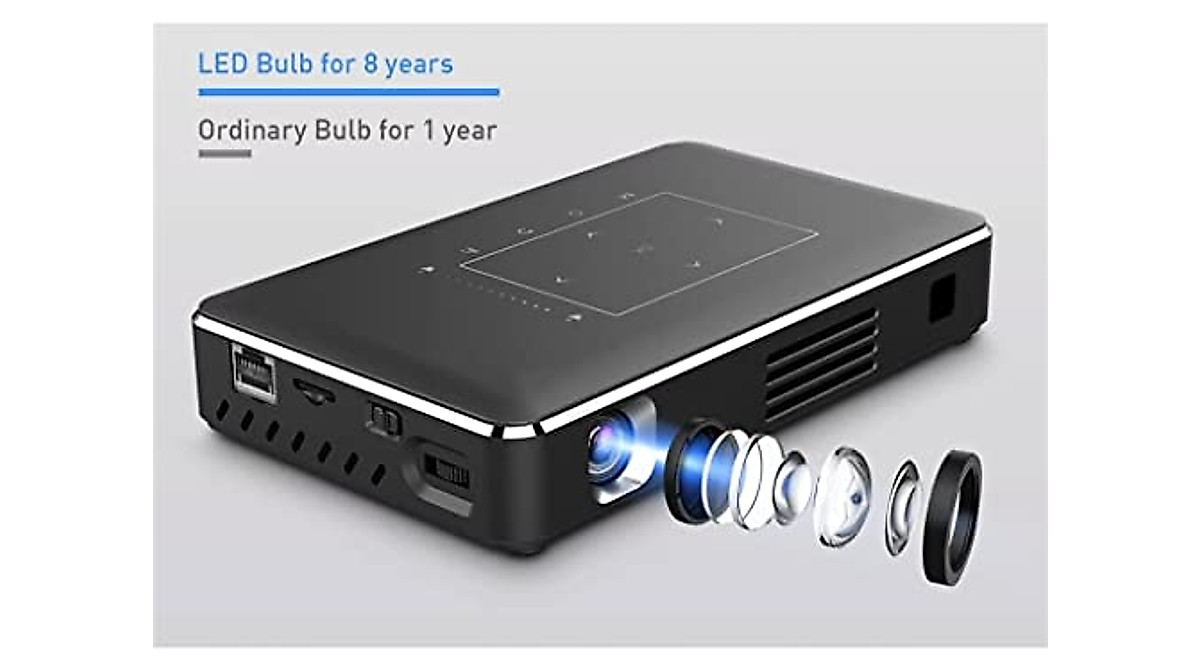 Feilx Mini Projector 2022 - Portable 4K Full HD WiFi & Bluetooth