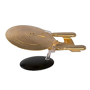 Star Trek The Official Starship Collection | Gold Plated U.S.S. Enterprise NCC-1701-D Special Edition by Eaglemoss Hero Collector