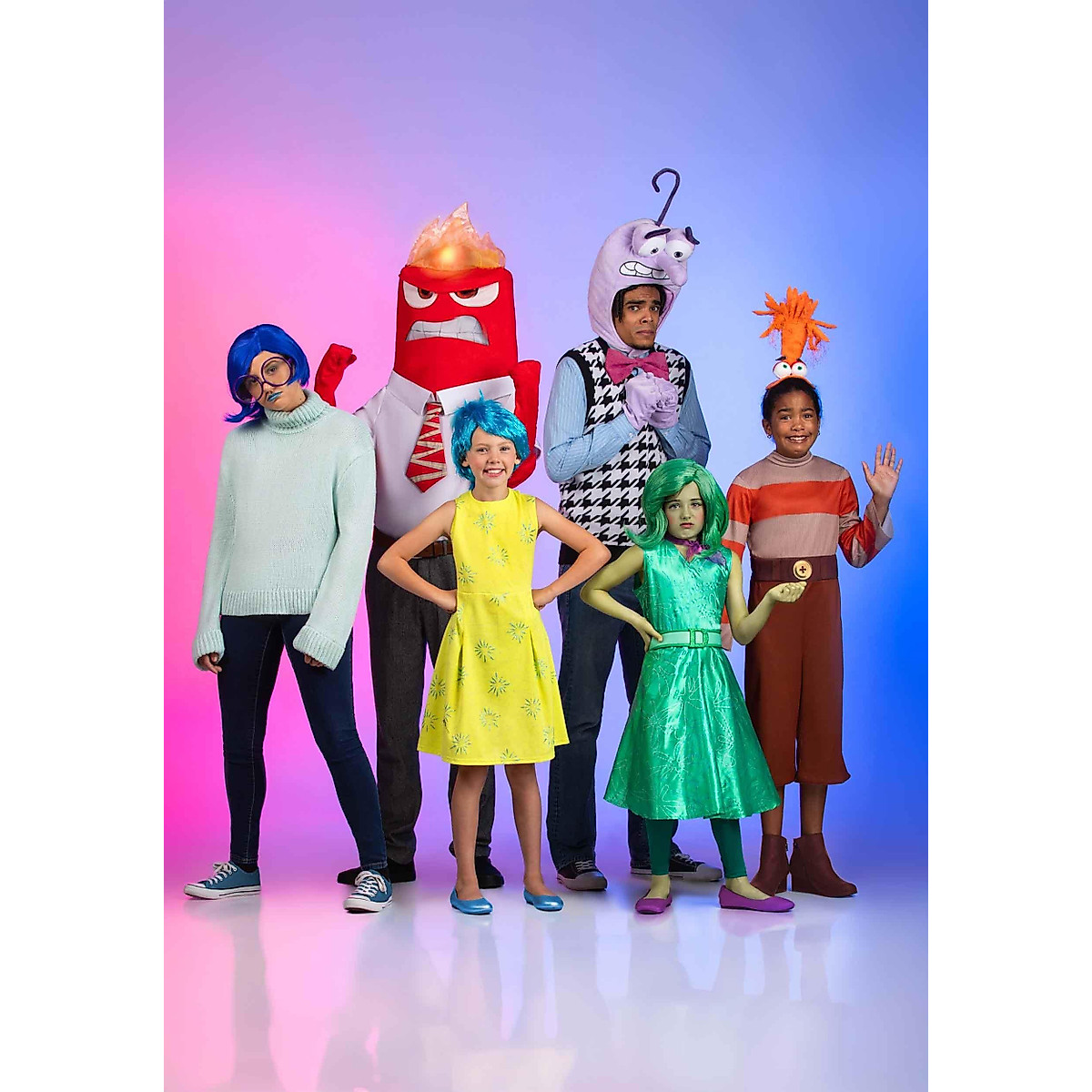 Fun Costumes Disney and Pixar Inside Out Sadness Costume for Adults, Deluxe Women's Sadness Outfit for Halloween and Cosplay Large Blue