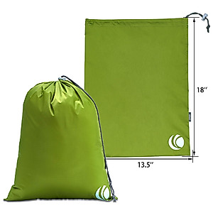 Cipway - 5 Set Compression Packing Cubes for Travel, Ultralight Packing Organizers for Luggage Suitcase & Backpack (Green), L