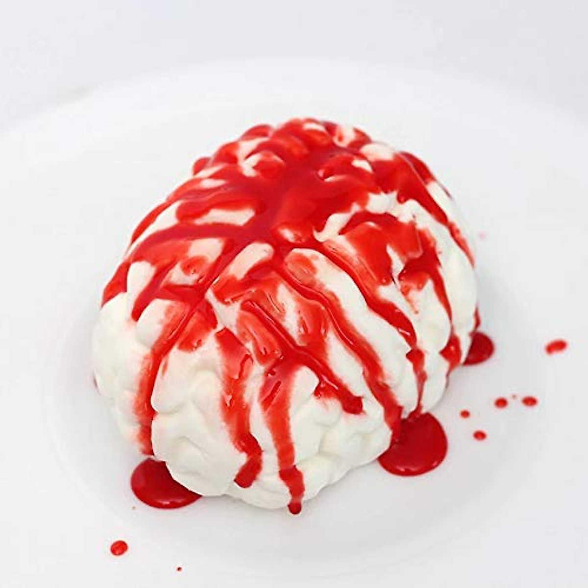 Jafirous Silicone Brain Shape Mold, Silicone Diy Brain Mold Brain Cake Mold Silicone Mold for Brain for Ice Cubes, Puddings, Chocolates and Cakes (Pink)